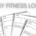 12 Week Fitness Log Digital Download- Includes 61 Pages (workout Logs ...