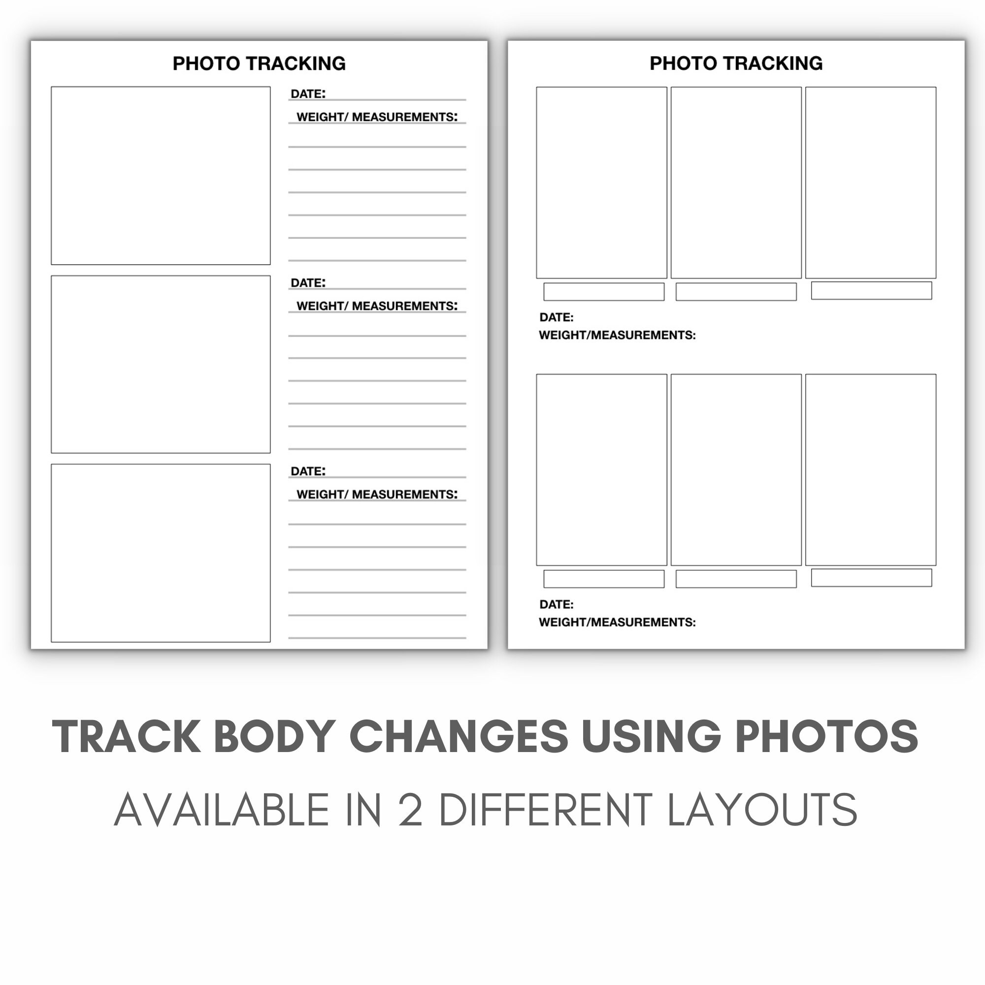 12 Week Fitness Log Digital Download- Includes 61 Pages (workout Logs ...