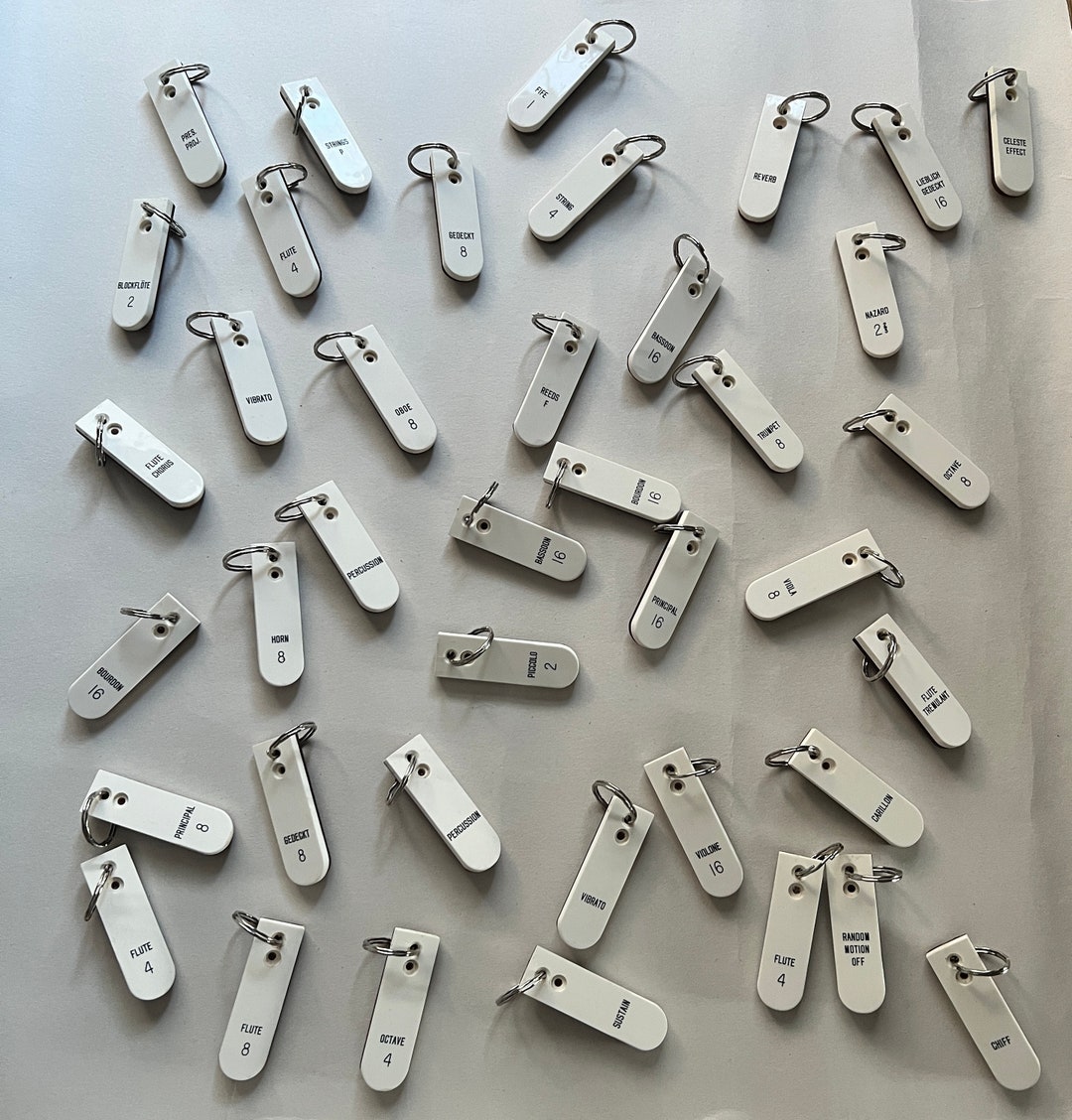 Original Vintage Organ Tab Keyring Upcycle, Musical Gift, Organist ...