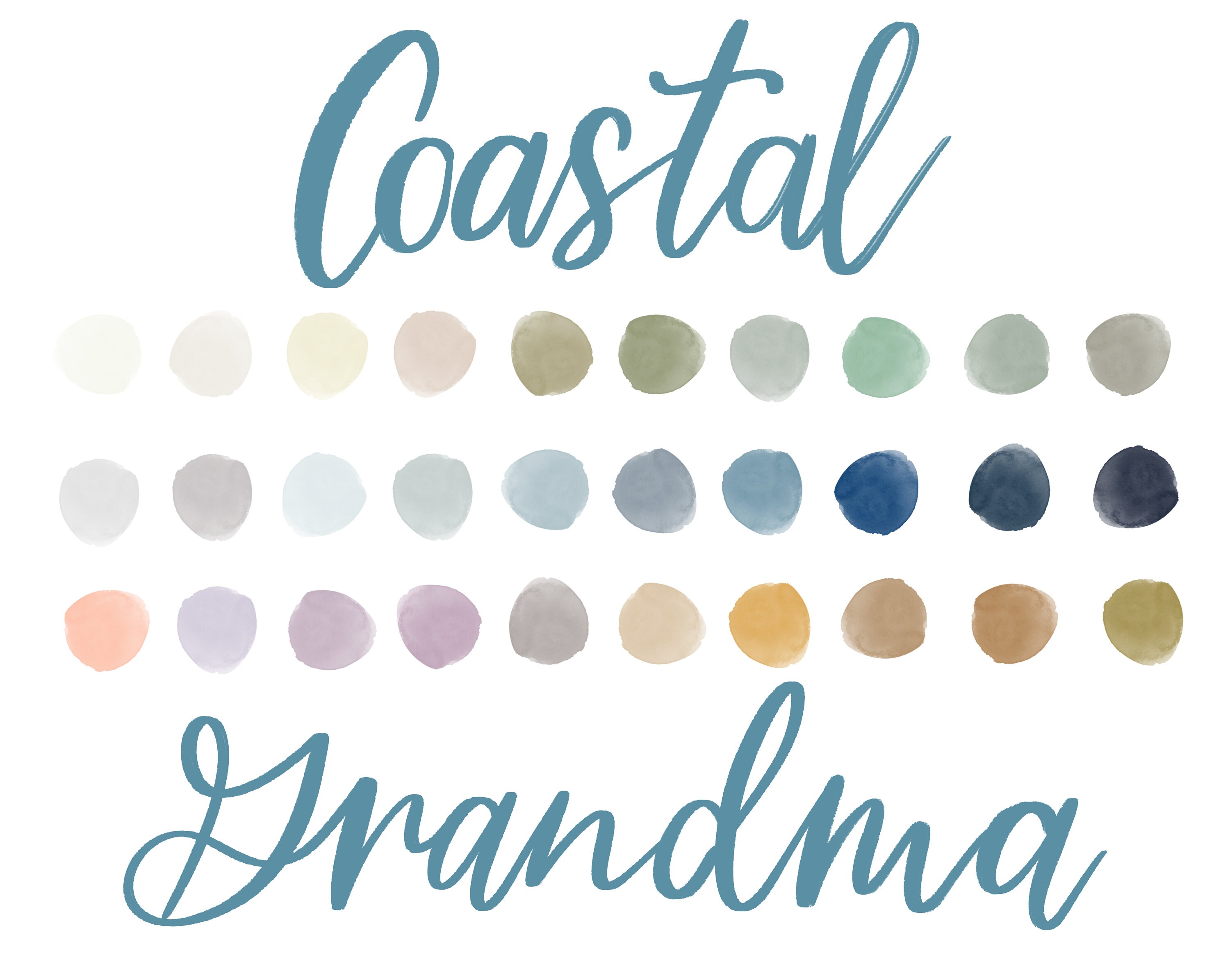 Grandmas Wallpaper Color Palette