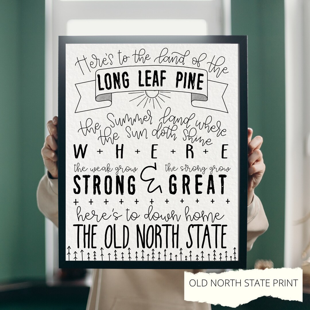 North Carolina State Toast (toast to the Old North State) - Etsy