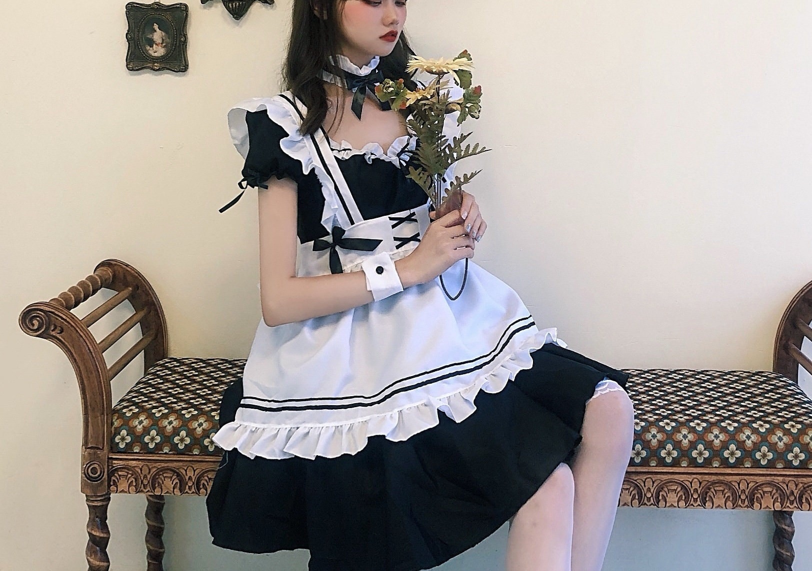 Japanese Maid Cosplay Caraele M Xl Sweet Japanese Panda Girl Maid