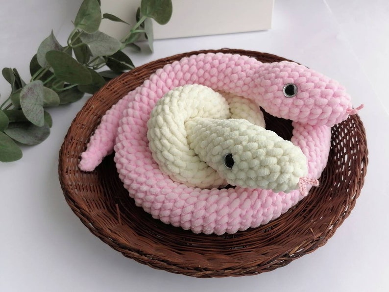 Snake Crochet Pattern Snake Plush Toy Amigurumi PDF Pattern - Etsy