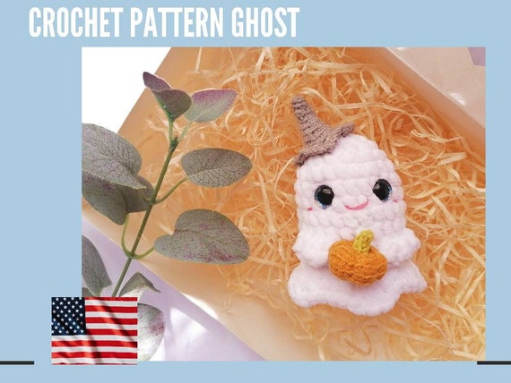 Crochet Ghost Pattern PDF Crochet Pattern Kawaii Halloween - Etsy
