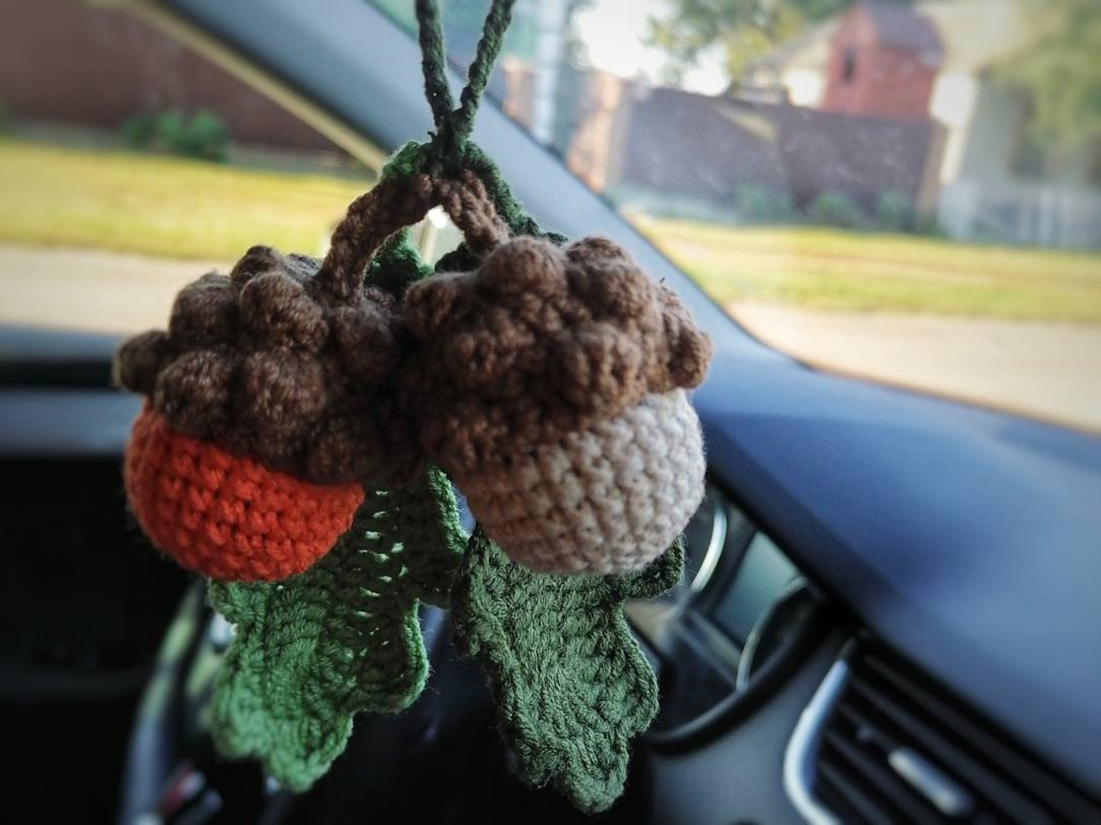 Acorn Car Accessories: Fall Car Decor for Women, Rustic Woodland Style ...