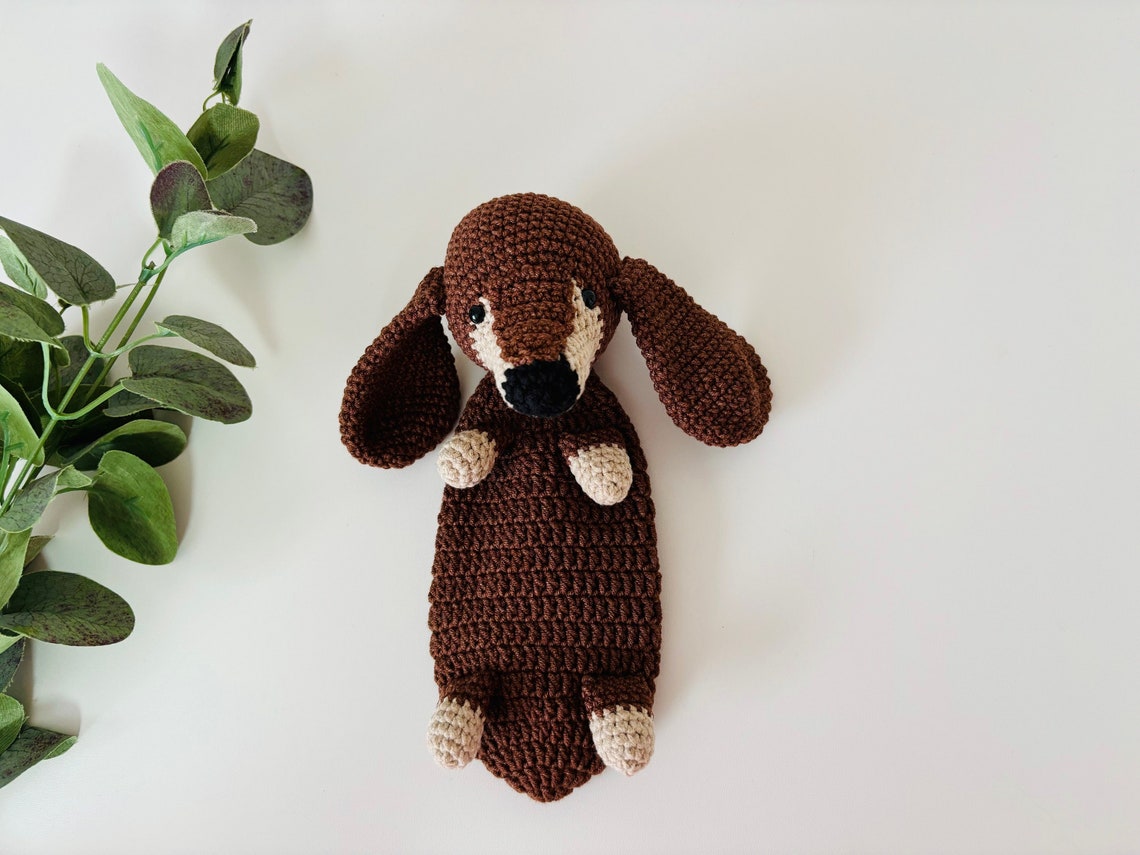 Brown Dachshund Lovey, Dachshund Pregnancy Gift, Personalized Baby Toy ...