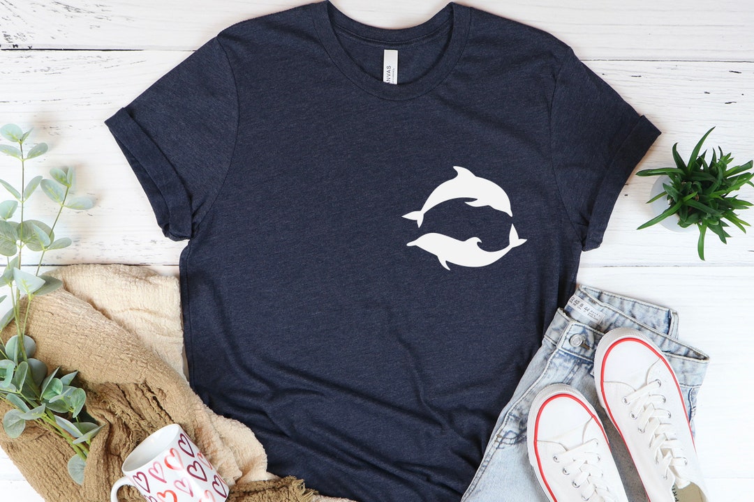 Camiseta con delfín, regalo para madre, linda camiseta con delfín ...