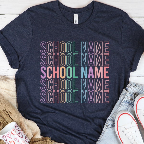 Custom School Shirt - Etsy