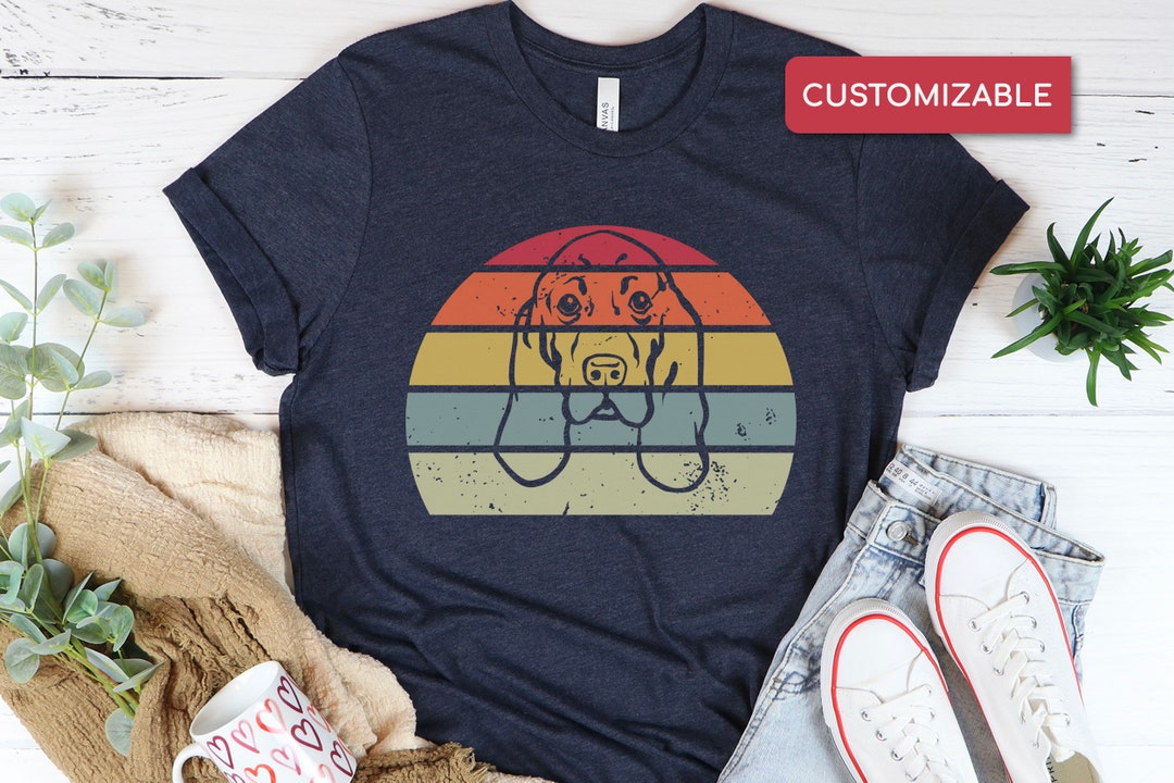 Basset Hound regalo camisa para Basset mamá Retro perro - Etsy España