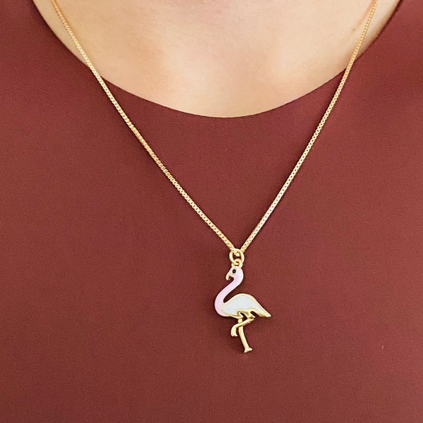 Flamingo Necklace - Etsy