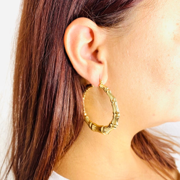 Bamboo Earrings - Etsy