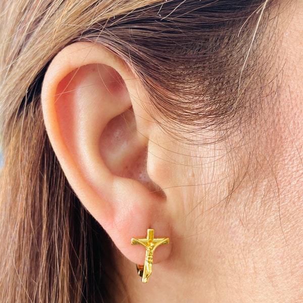Cross Earrings - Etsy