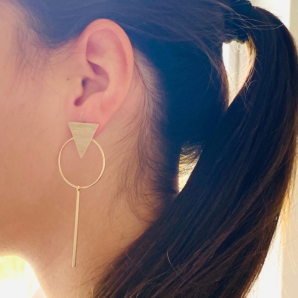 Geometric Earrings - Etsy