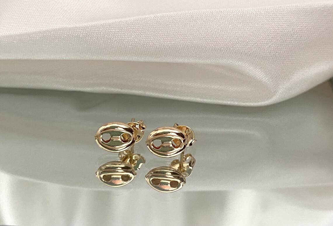 Mariner Puff Stud Earrings Puff Mariner Earrings Mariner - Etsy