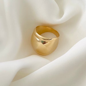 Gold band ring Etsy