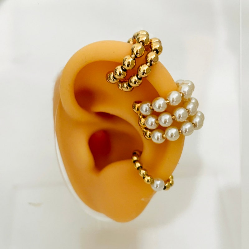 Pearl Ear Cuff - Etsy
