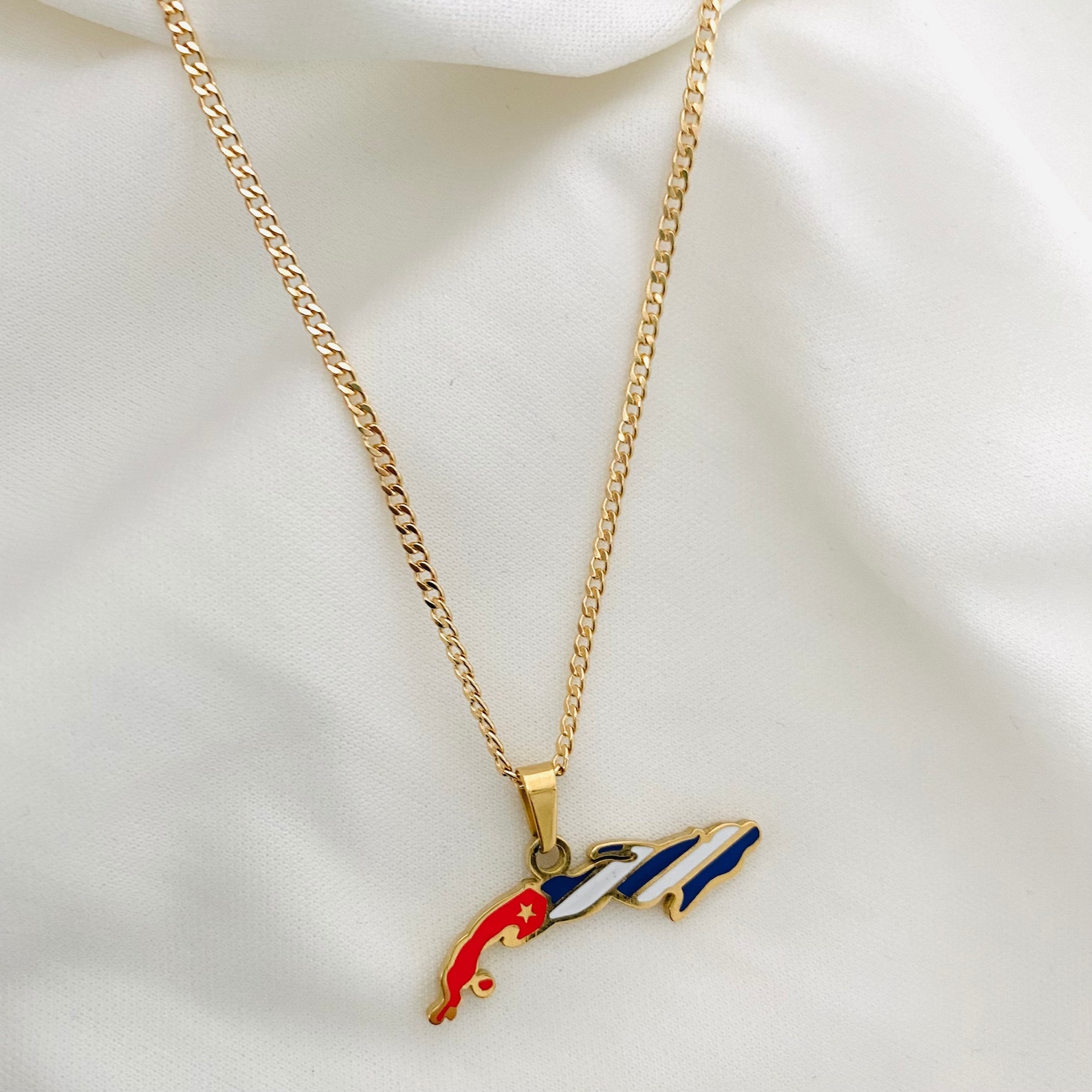 Patria Y Vida Necklace, Cuban Map Charm Necklace, Cuban Island Necklace ...