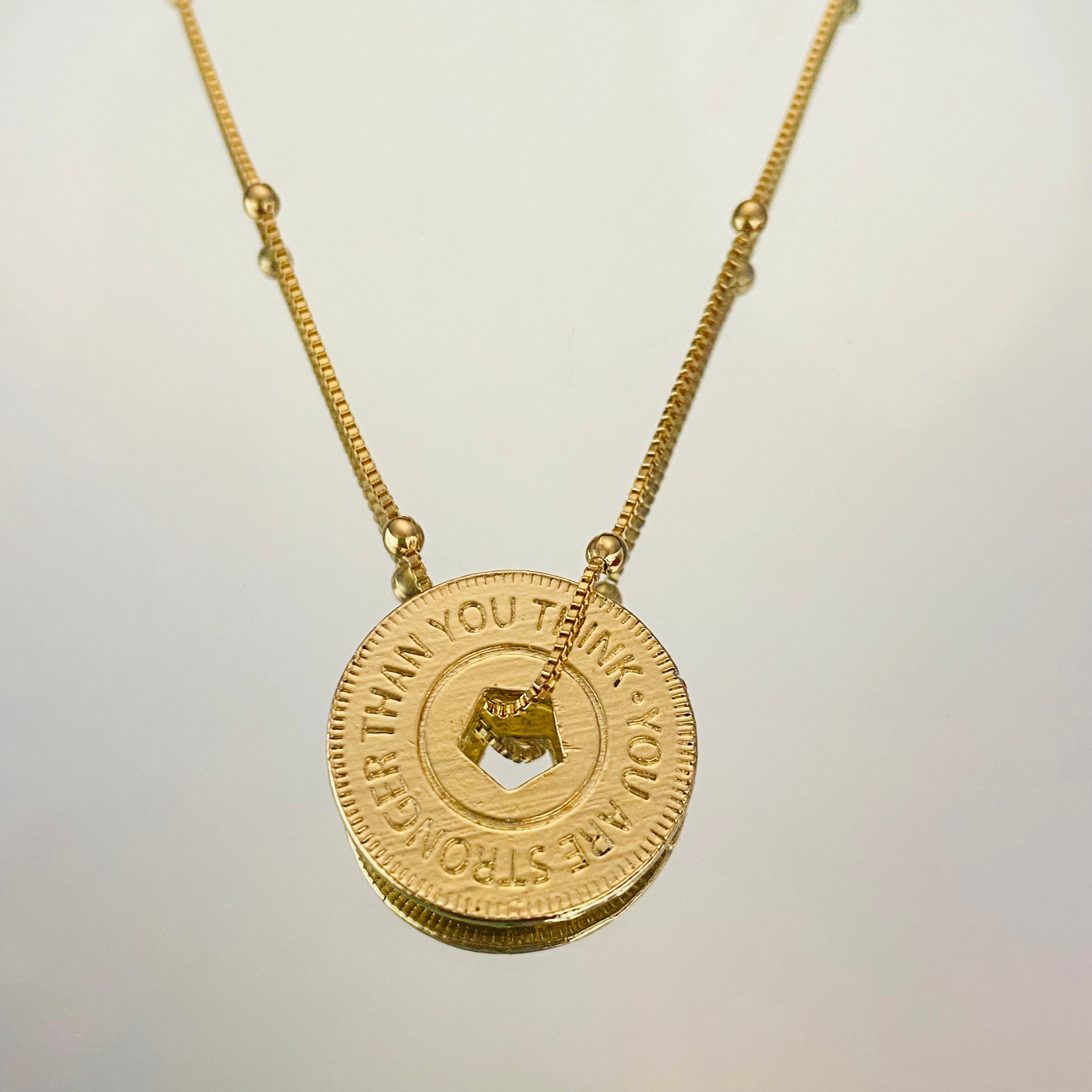 You Are Stronger Than You Think Necklace, Strength Necklace, Warrior ...