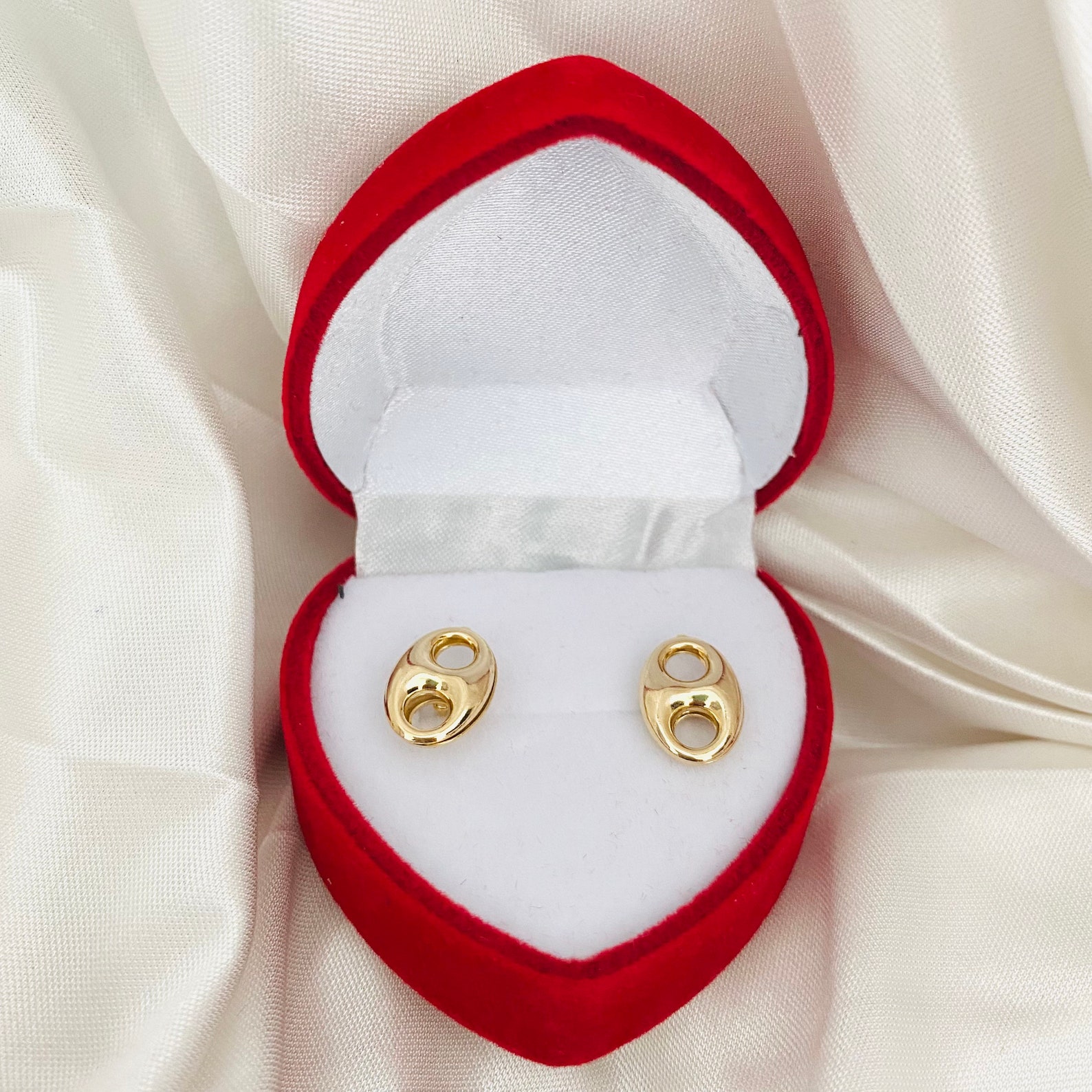 Mariner Puff Stud Earrings Puff Mariner Earrings Mariner - Etsy