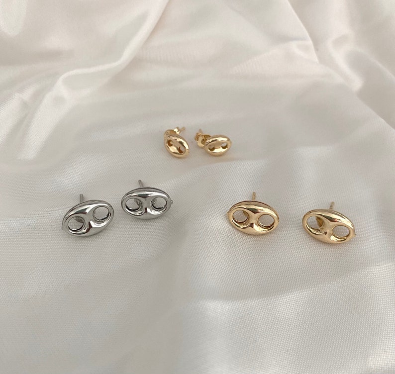 Mariner Puff Stud Earrings Puff Mariner Earrings Mariner - Etsy