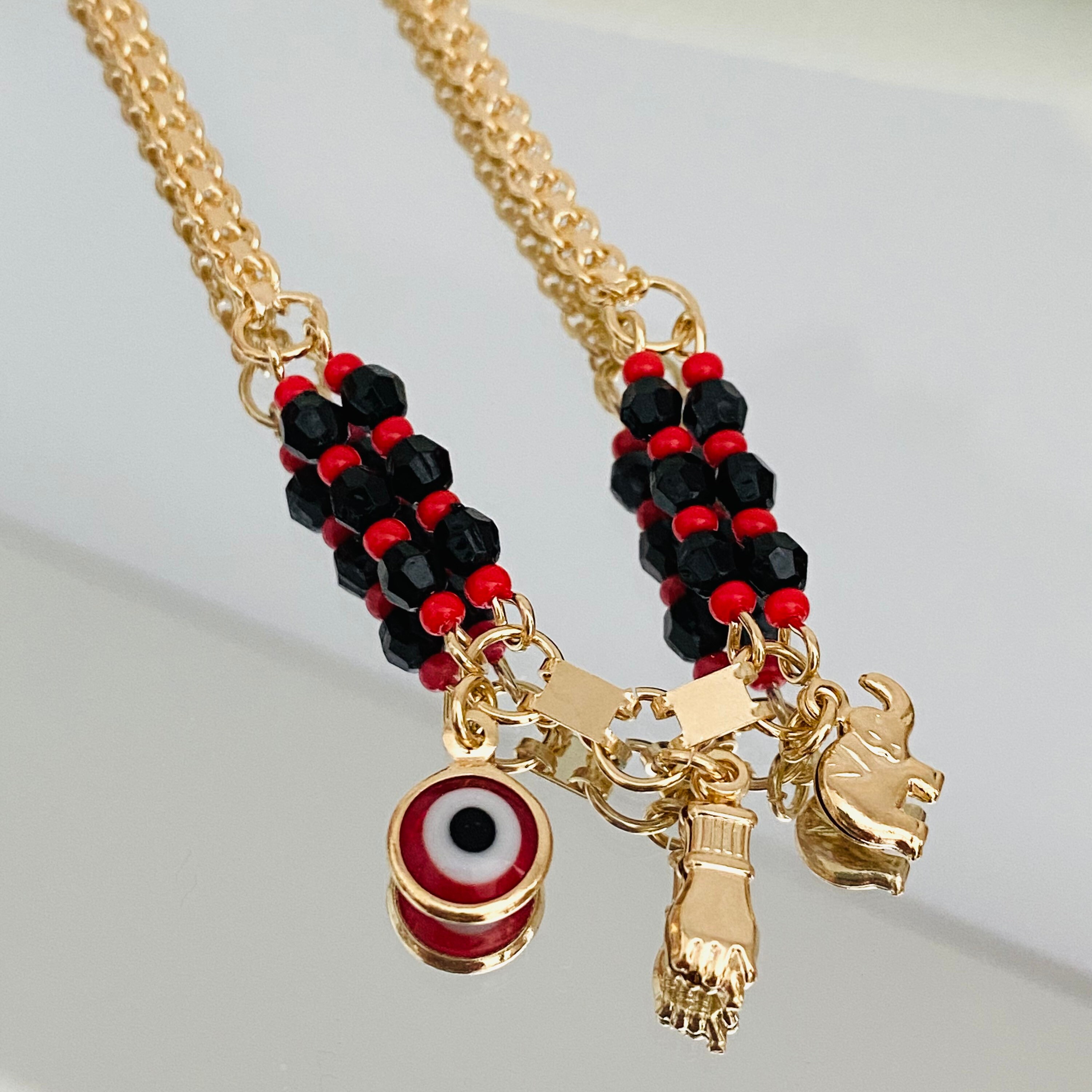 Evil Eye Necklace Evil Eye Bracelet Azabache Jet Protection - Etsy