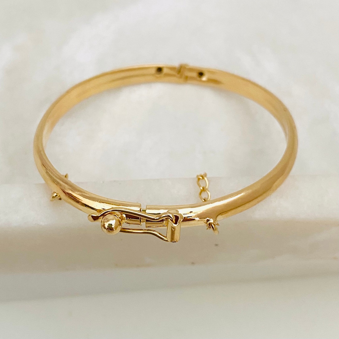 Gold Filled Bangle for Baby, Baby Bangles, Baby Bangle Bracelet, Bangle ...
