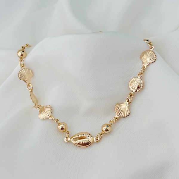 Seashell Anklet - Etsy