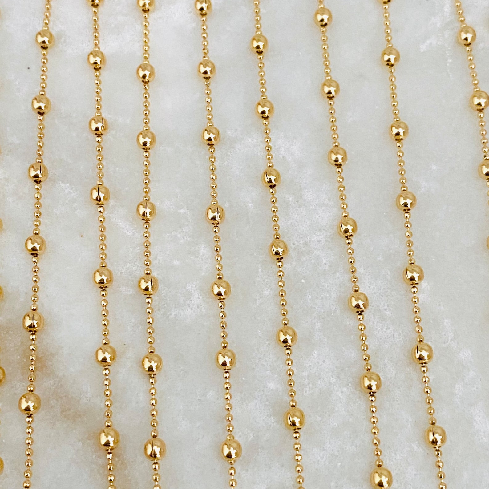 Ball Link Chain, Satellite Chain, Ball Chain, Chain Necklace, Ball ...