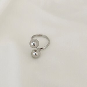 Silver Ball Ring Ball Ring Sphere Ring Ball Bracelet - Etsy