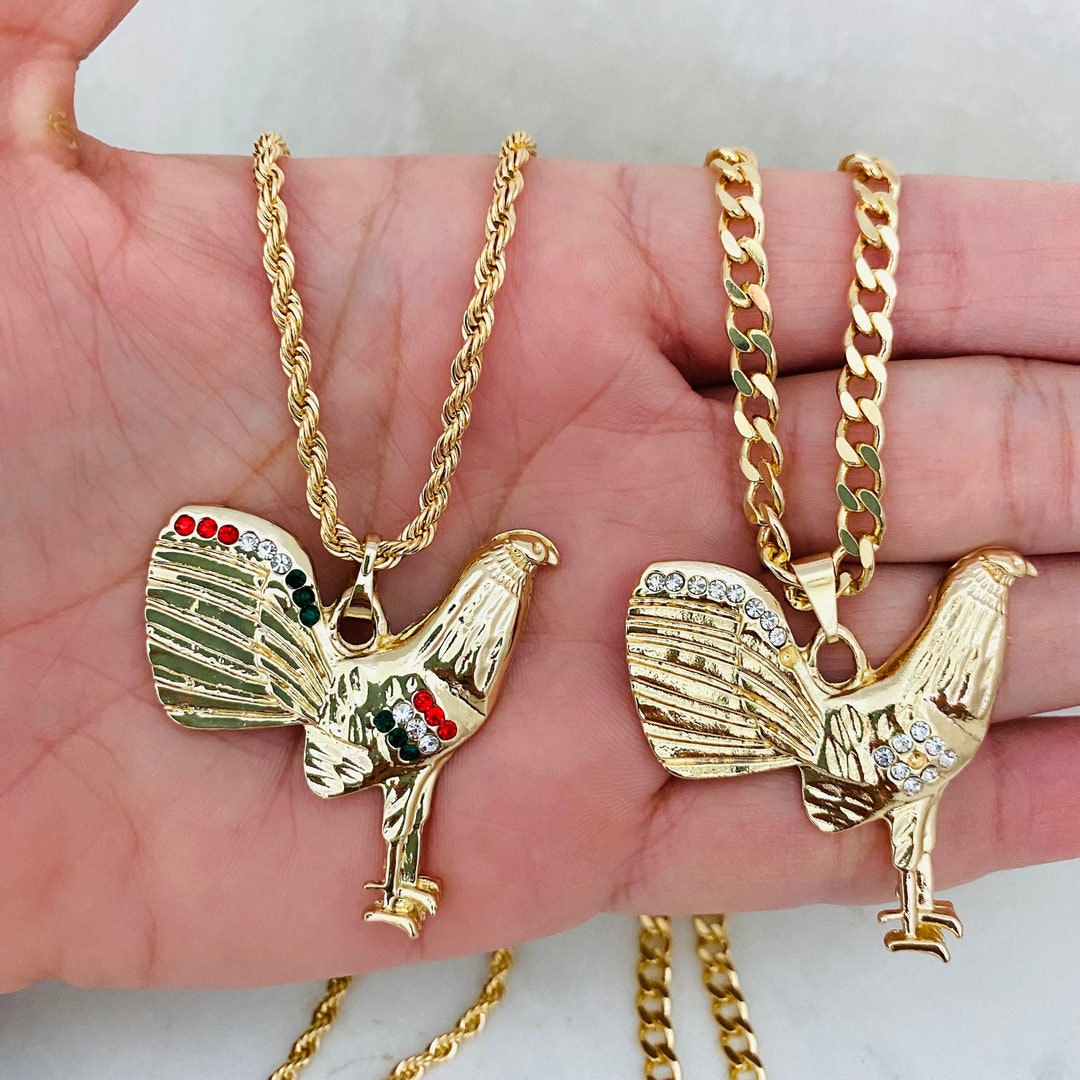 Rooster Necklace, Mexican Rooster, Chicken Jewelry, Men Necklace ...