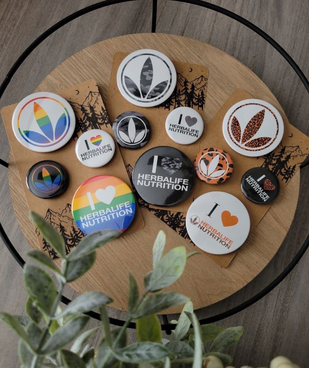 Herbalife Button Pins | Cheetah Pride Camo | HERBALIFE NUTRITION - Etsy