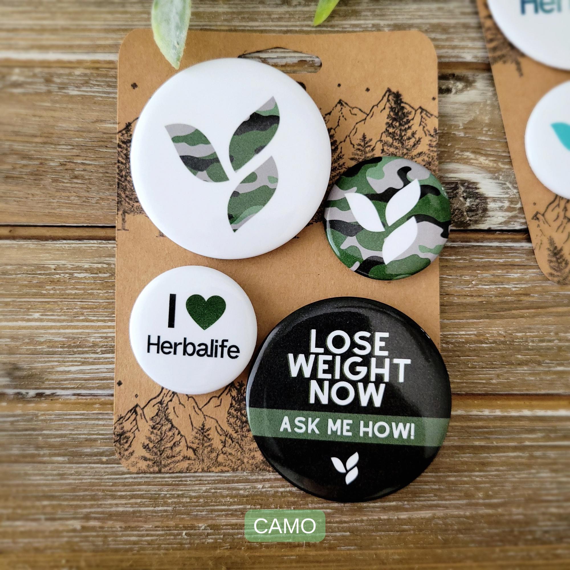 Herbalife Button Pins | Camo Teal Black | HERBALIFE NUTRITION - Etsy