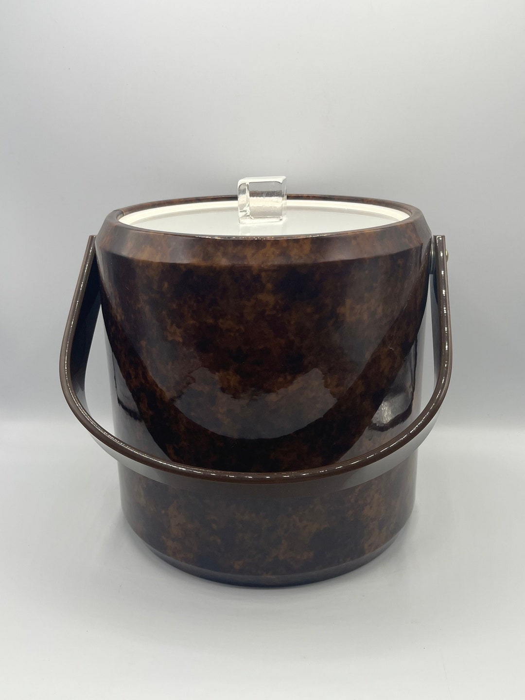 MCM Faux Tortoise Shell Ice Bucket by Morgan Design for Bucket Brigade ...