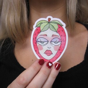 Lady Fruit Sticker Set - Etsy