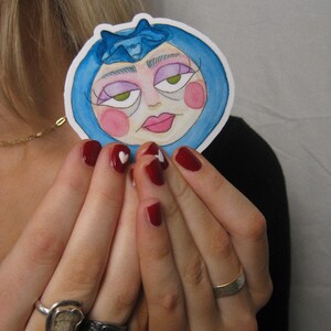 Lady Fruit Sticker Set - Etsy