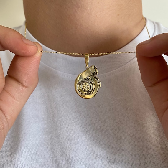 Car Necklace Turbocharger Necklace Turbo Pendant 925 | Etsy
