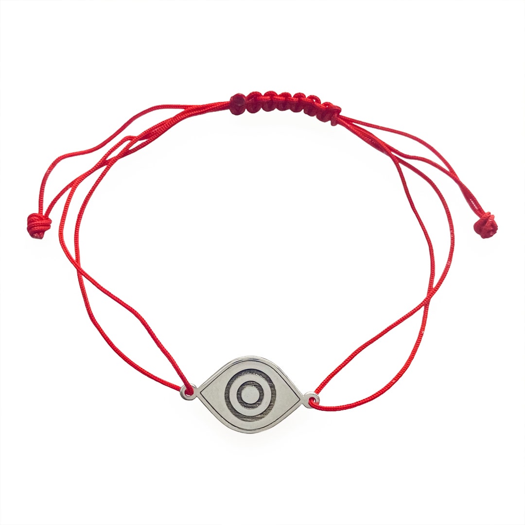 14K Gold Evil Eye Bracelet, Rope Evil Eye Bracelet, Dainty Bracelet ...