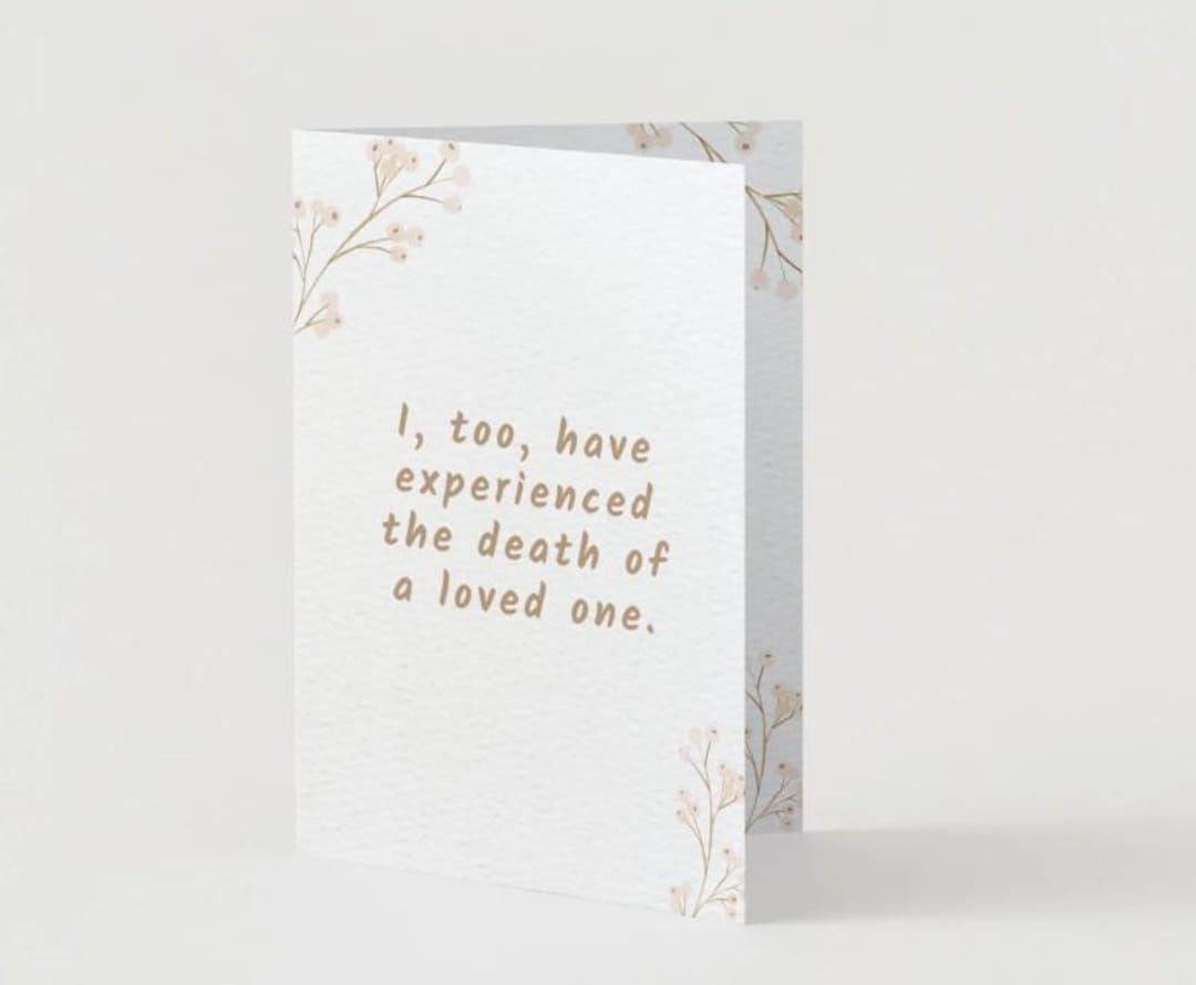 Funny Sympathy Card - Printable - You Aren't Special - Death of a Loved ...