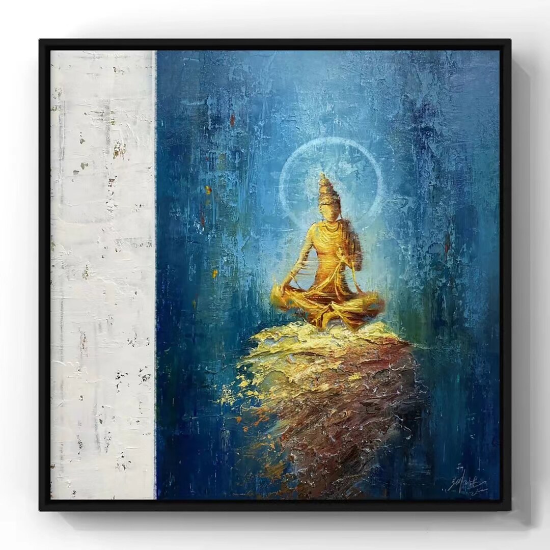 Faceless Buddha,oil Painting Ksitigarbha, Home Decoration ,buddhist ...