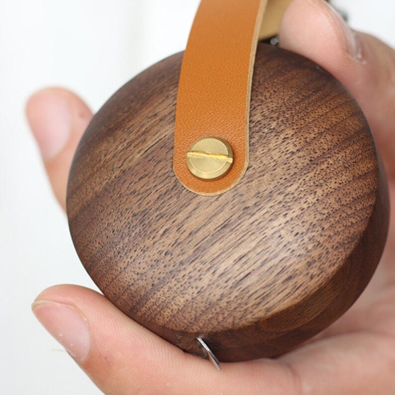Original Black Walnut Tape Measure Solid Wood Mini Handy Tape - Etsy