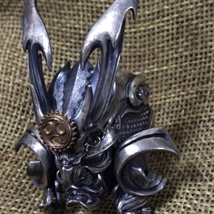 Silver Samurai Ring, Solid Silver Samurai Ring, Mens Samurai Ring ...