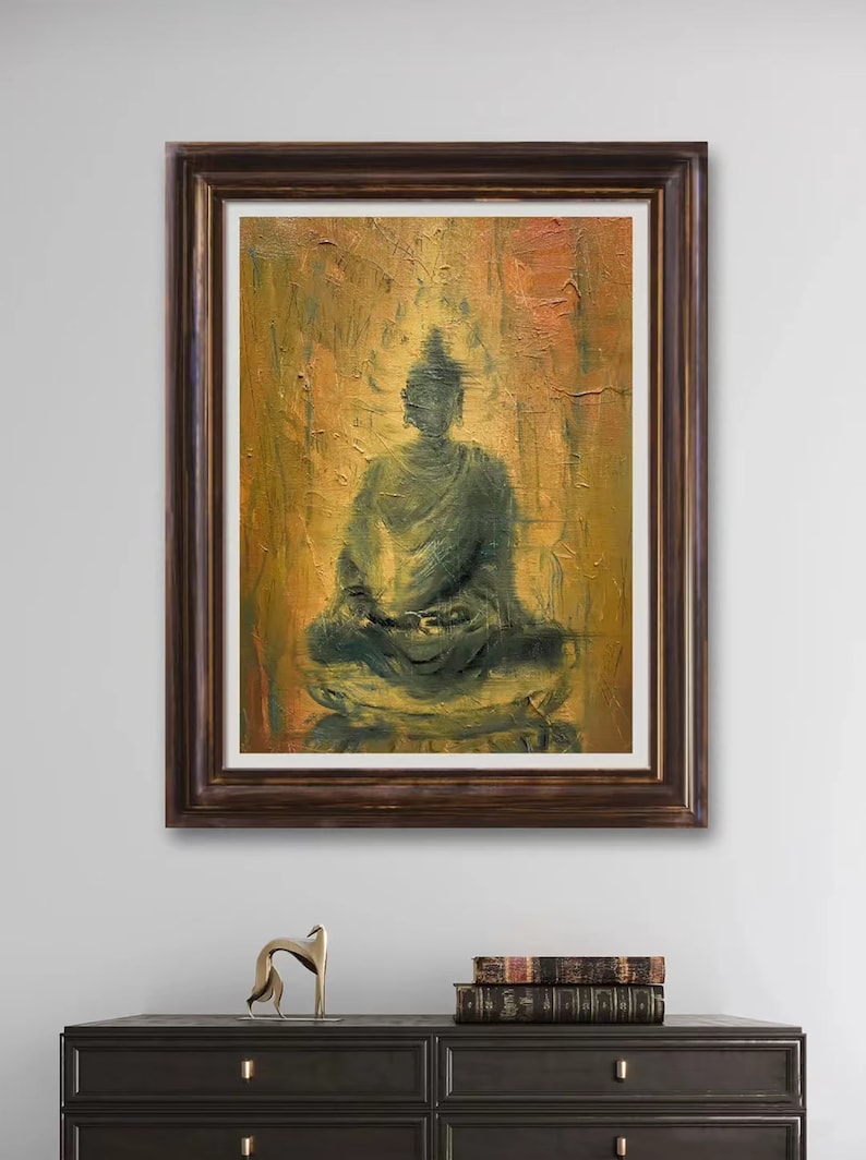 Faceless Buddha,oil Painting Buddha Statue, Buddha Without Phase, Hand ...