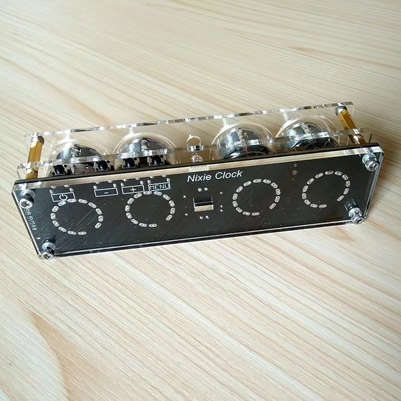 Nixie Tube Clock Base, 4-in-one Nixie Clock Base, Suitable for QS30-1 ...