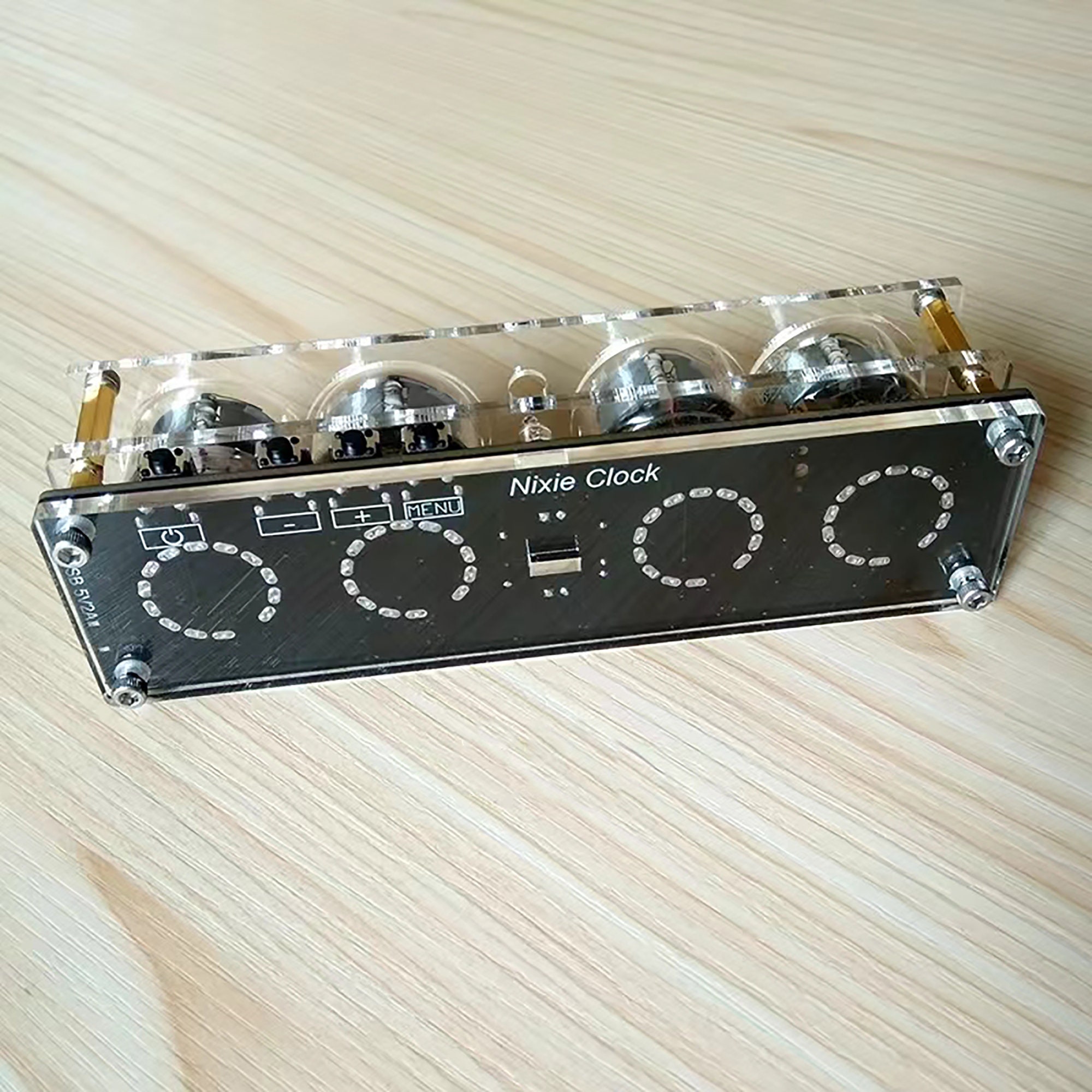 Nixie Tube Clock Base, 4-in-one Nixie Clock Base, Suitable for QS30-1 ...