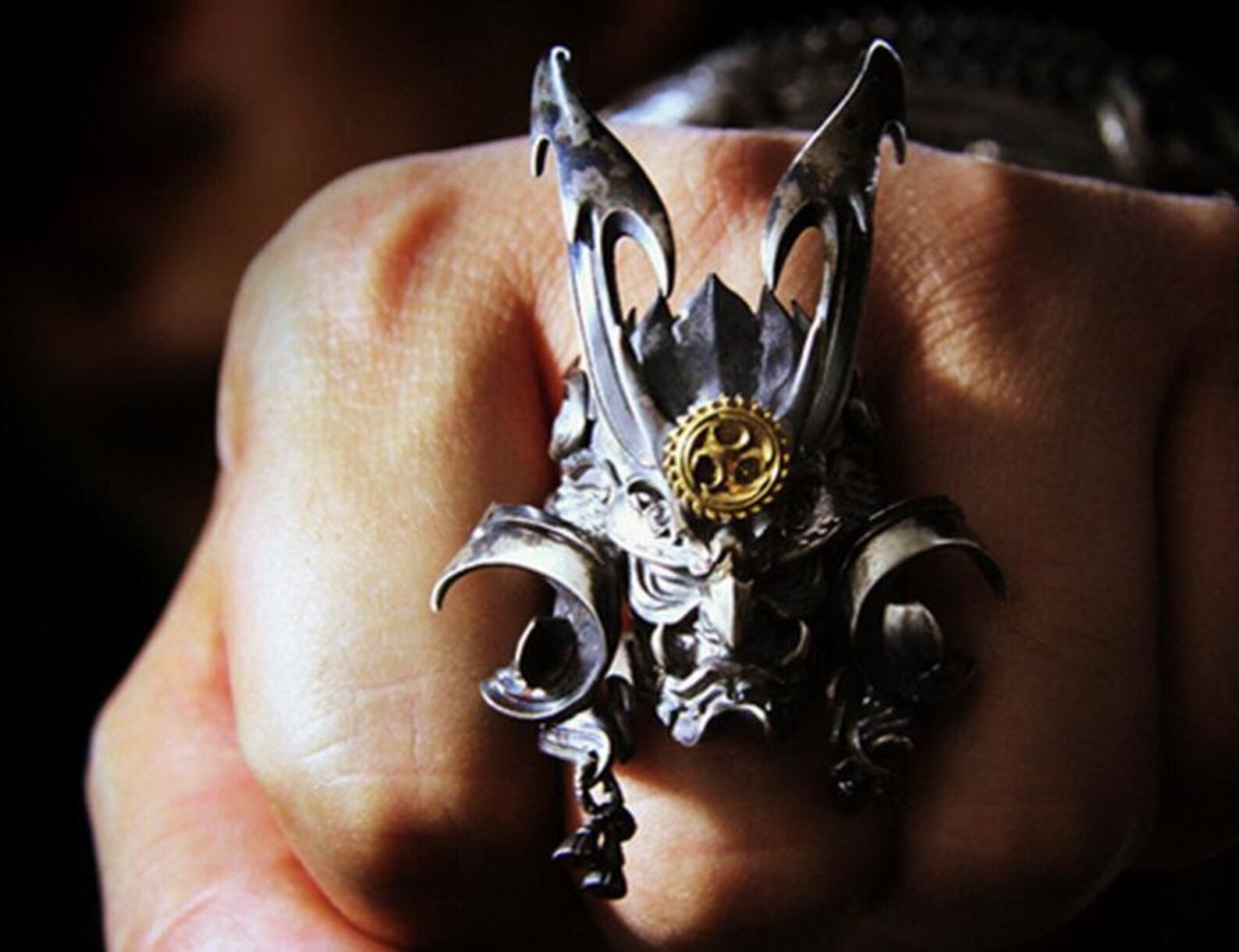 Silver Samurai Ring Solid Silver Samurai Ring Mens Samurai - Etsy