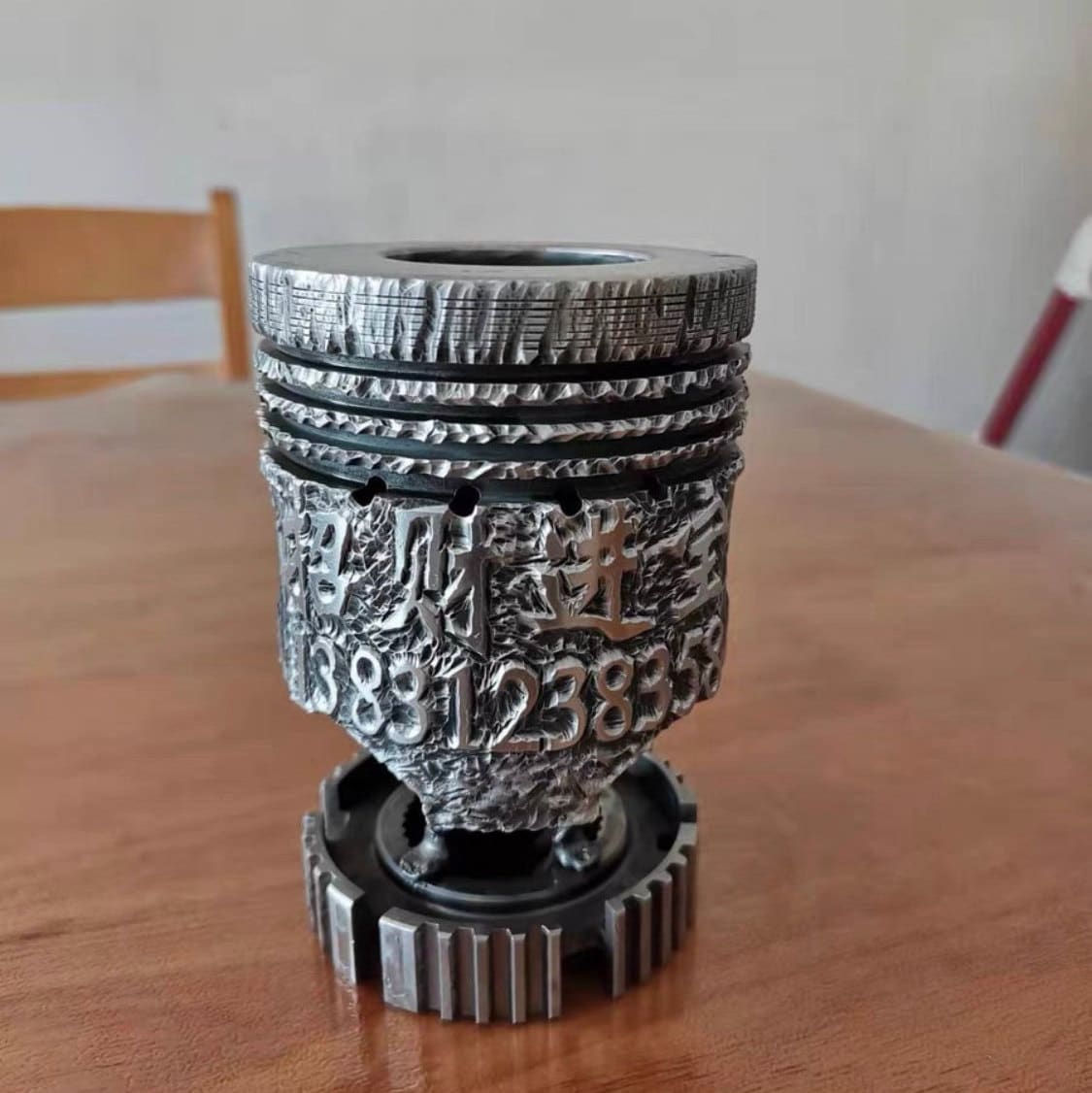 Metal Grimace Auto Parts. Personalized Handmade Punk Skull Ashtray ...