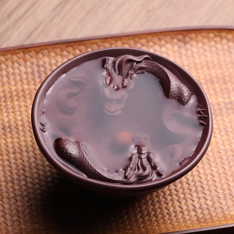 Zisha Teacup Master Cup, Shuanglongxizhu Teacup Souvenir Gift, Chinese ...