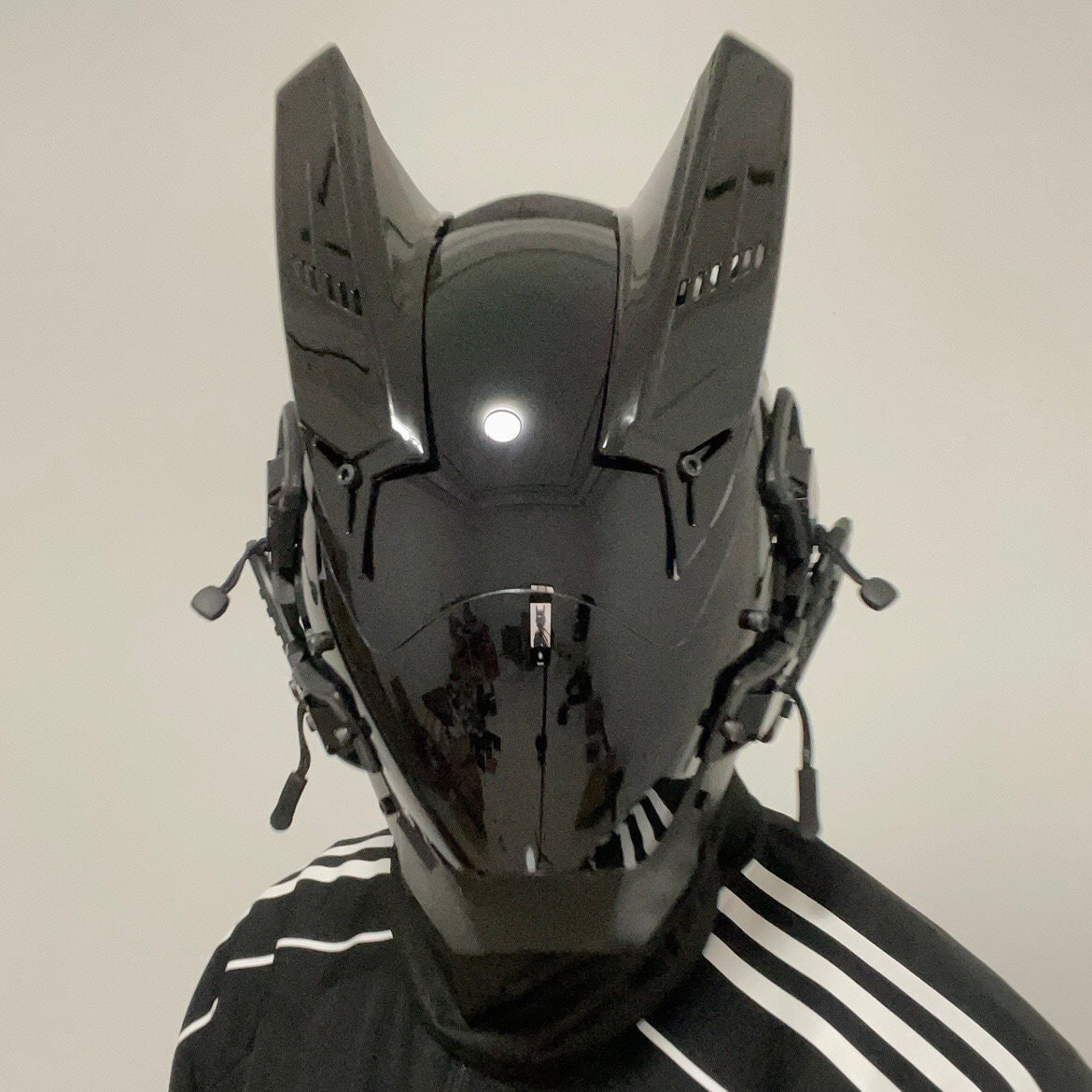 Cyberpunk Mask. Star Wars Kamen Rider Helmet. Solid Black Tactical ...