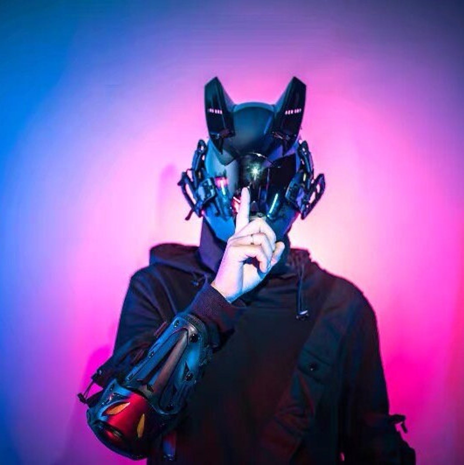 Cyberpunk Mask Cosplay Mask. Personality Metaverse Robot Mask ...
