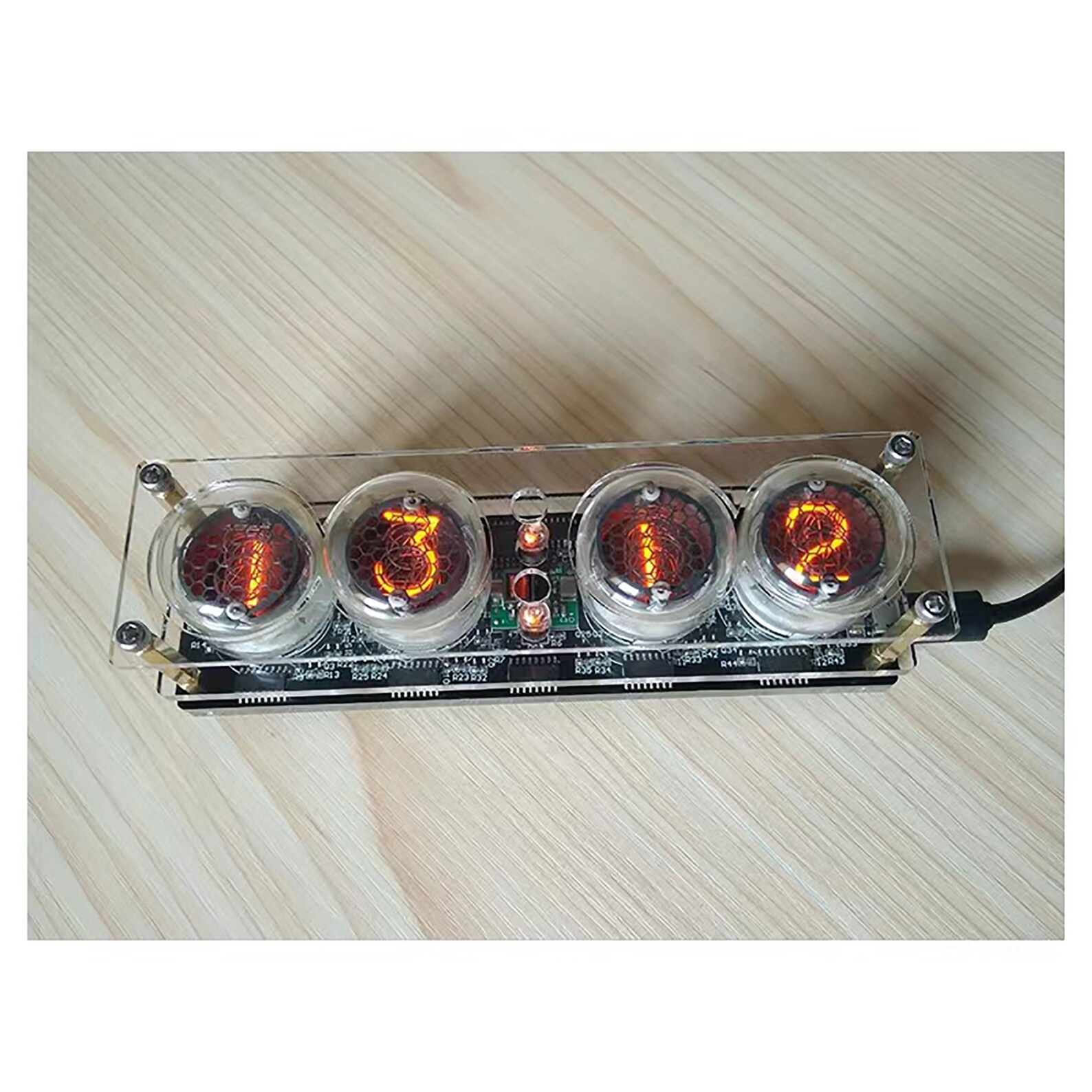 Nixie Tube Clock Base, 4-in-one Nixie Clock Base, Suitable for QS30-1 ...